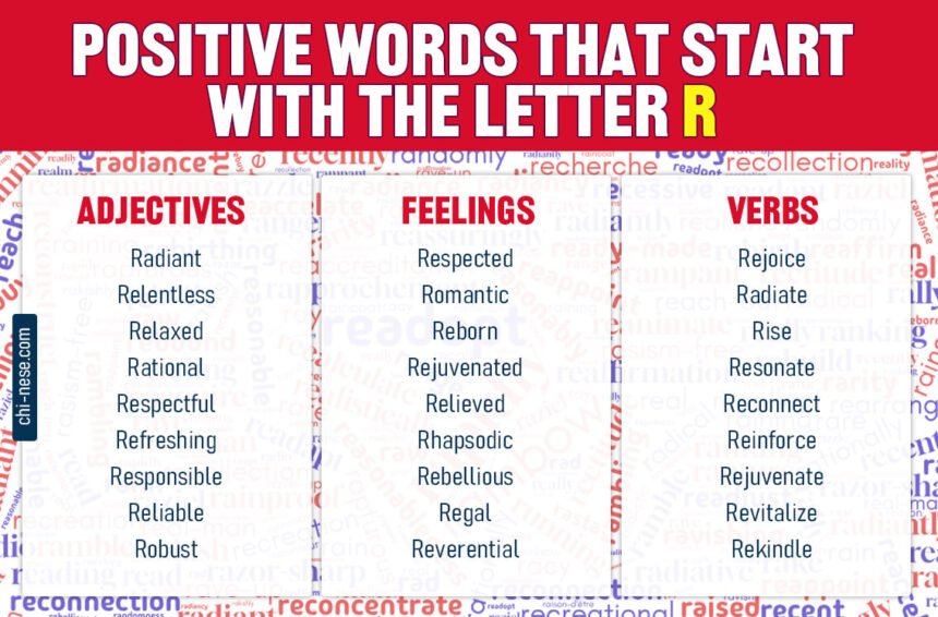 Positive Words That Start With R: 555 Adjectives, Verbs & Nouns