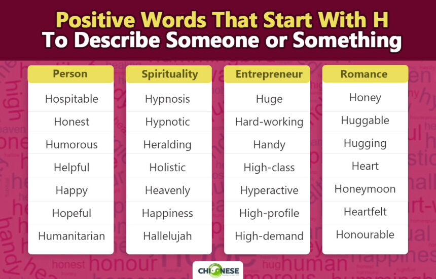 333 Positive Words That Start With H (Adjectives, Verbs, Nouns)