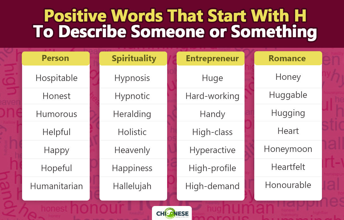 333 Positive Words That Start With H (Adjectives, Verbs, Nouns)