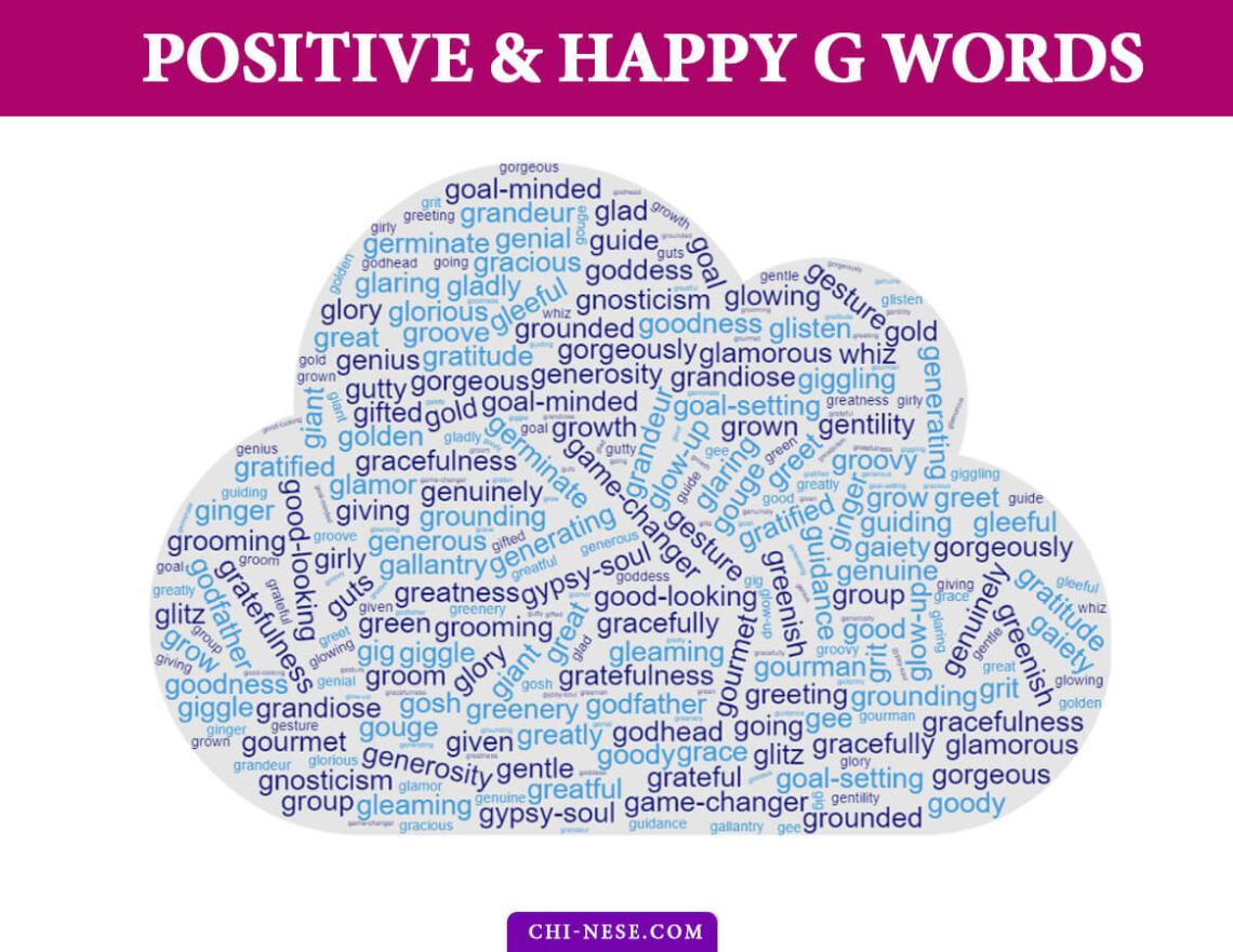100+ Positive Words That Start With G - Happy & Positive G Words