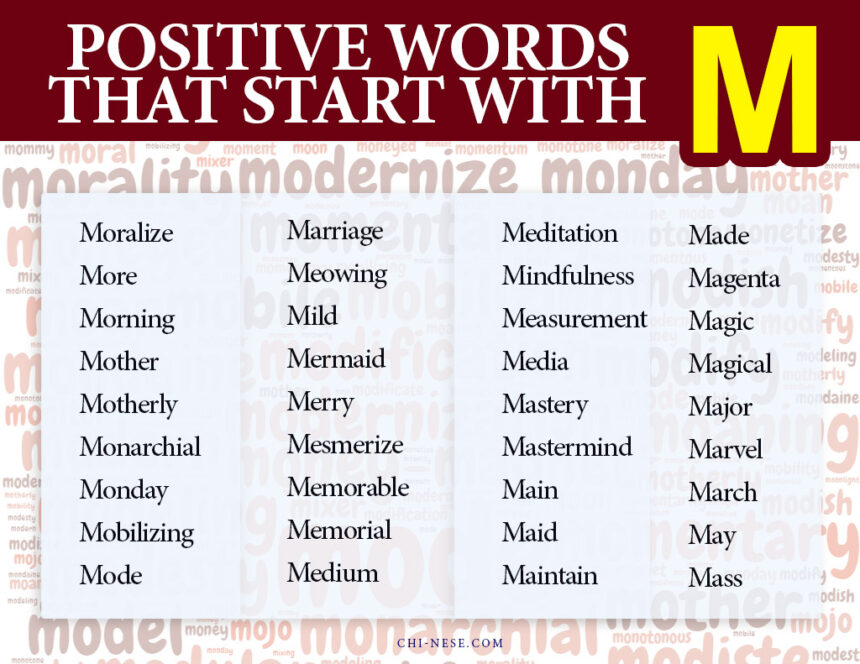 355 Positive Words That Start With M: From 'Magic' To 'Miracle'