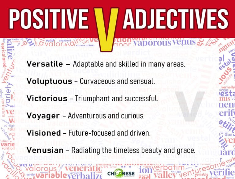 Positive Words That Start With V (Meanings & Examples)