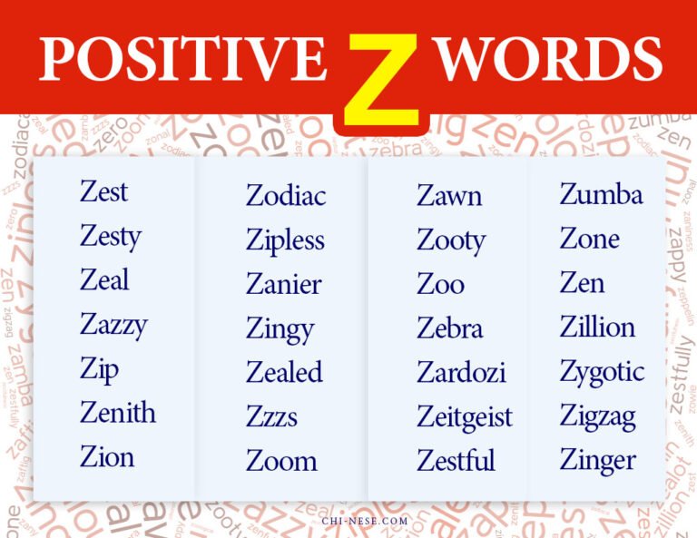 111 Positive Words That Start With Z (From Zero to Zillion)