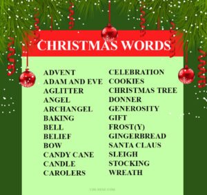 50+ Christmas Words From A to Z (With Meanings)