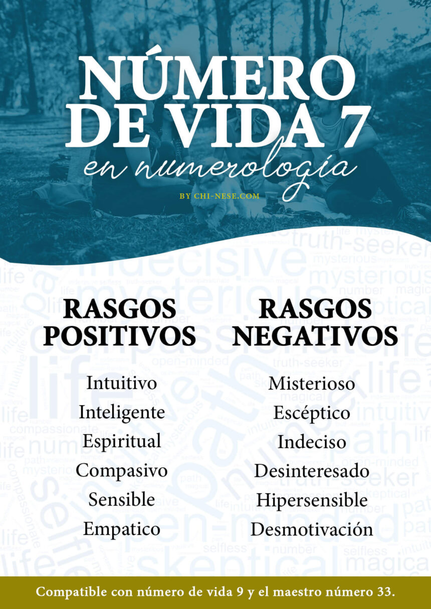 Número de vida 7 en numerología - Rasgos positivos y negativos