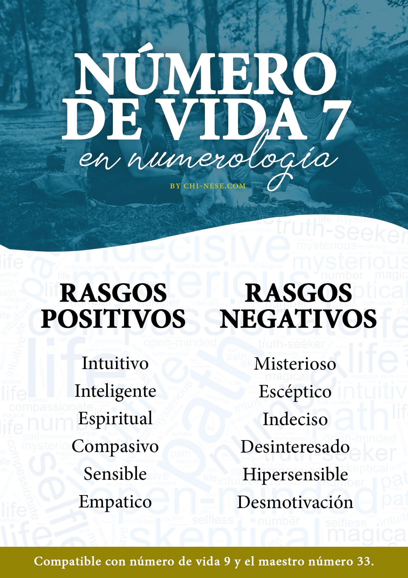 Número de vida 7 en numerología: significado, personalidad y desafíos