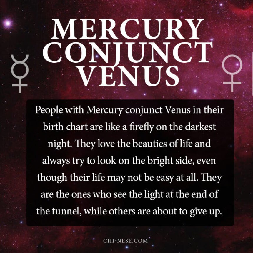 Mercury Conjunct Venus: Natal, Transit & Synastry – The Mind-Heart Fusion
