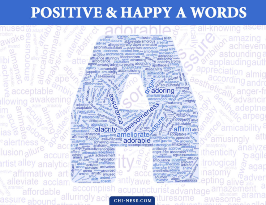 Positive Words That Start With A: 555 Adjectives, Verbs & Compliments