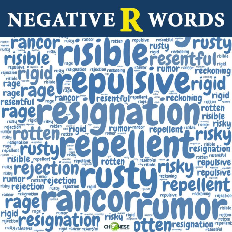 Negative Words That Start With R (To Describe a Bad Attitude or Behavior)