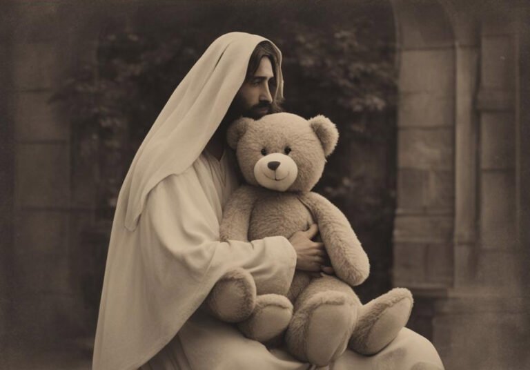 Jesus With A Teddy Bear (12 Beautiful Images) + Words of Wisdom