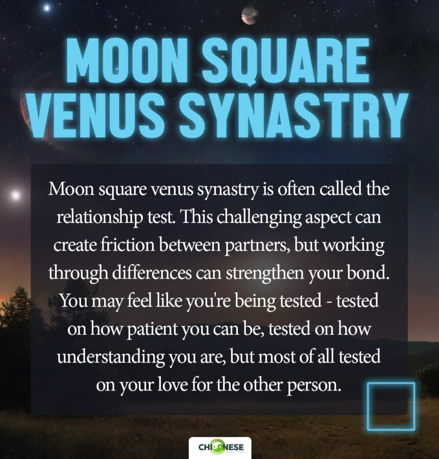 Moon Square Venus Synastry: Attraction with Emotional Friction