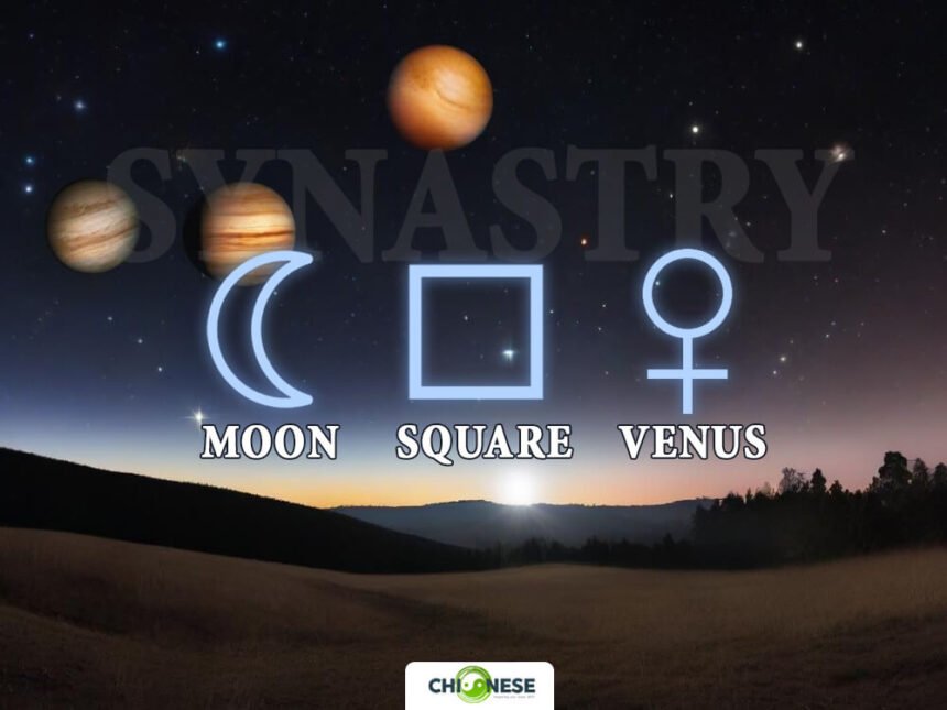 Moon Square Venus Synastry: Attraction with Emotional Friction