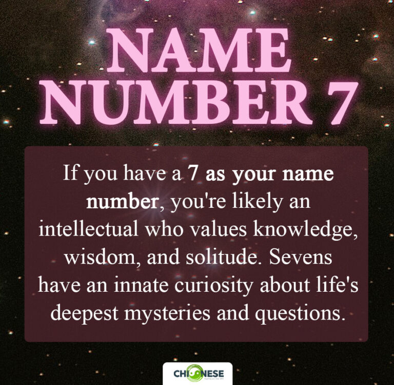 Name Number 7: Meaning, Traits & Compatibility