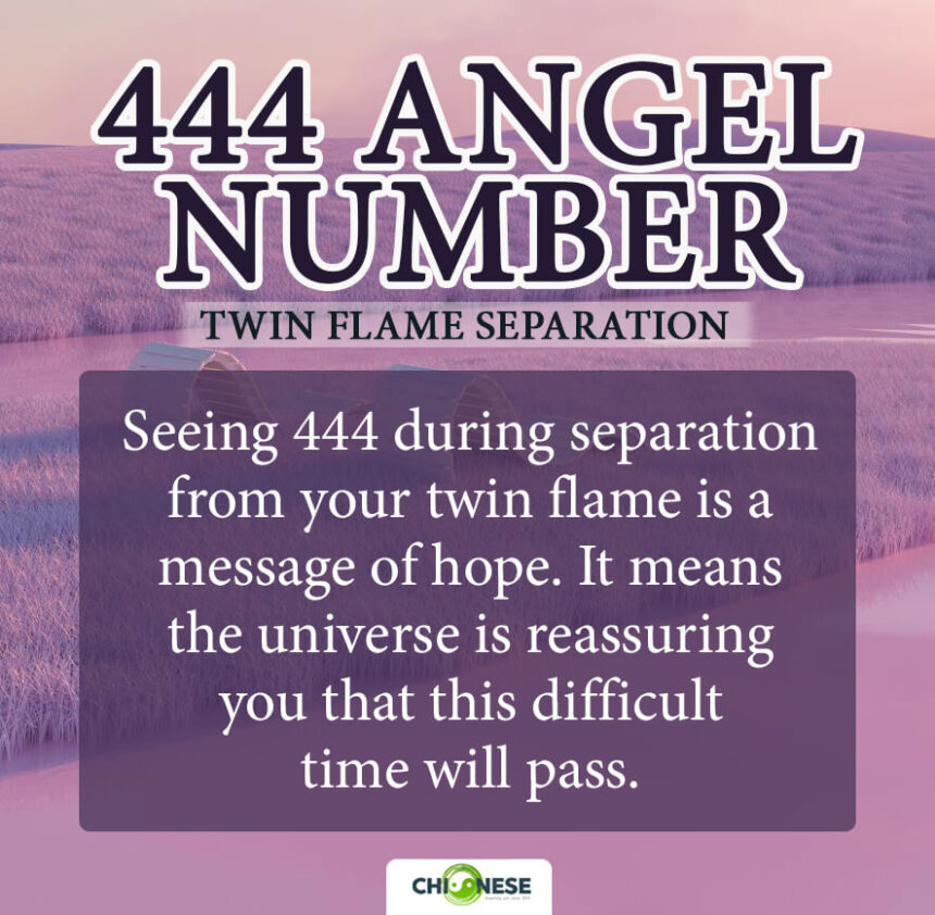 Angel Number 444 and Twin Flame Separation: A Sign the Bond Remains