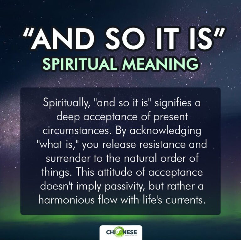The Spiritual Meaning of “And So It Is”: More Than Just Words