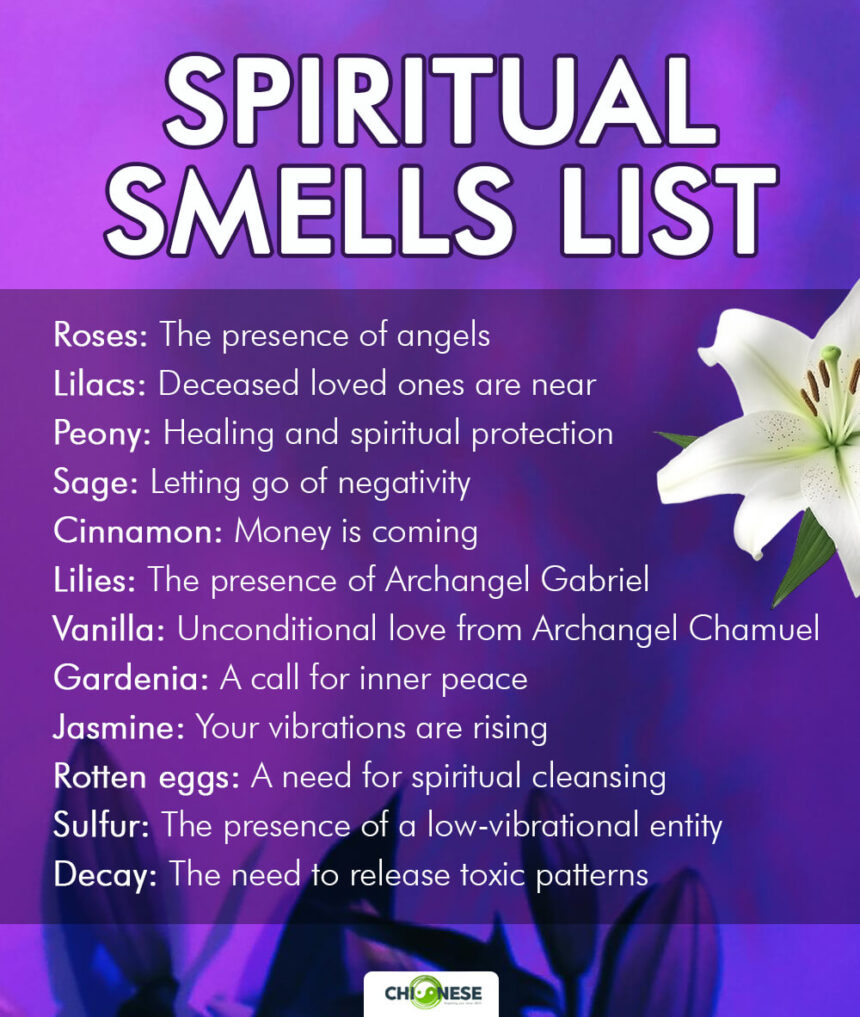 Spiritual Smells List: Good Scents And Bad Odors