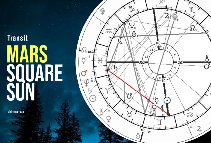 Mars Square Sun Transit: Pressure, Fast Reactions and Body Overload